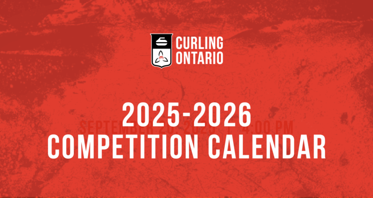 Curling Ontario Releases Updated Competition Calendar with Locations ...